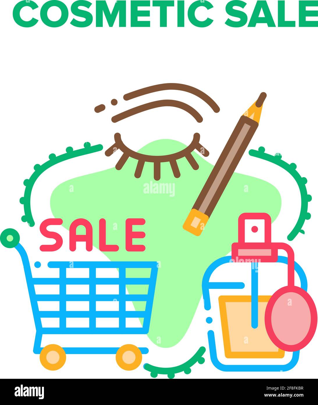 Cosmetic Sale Vector Concept Color Illustration Stock Vector Image ...