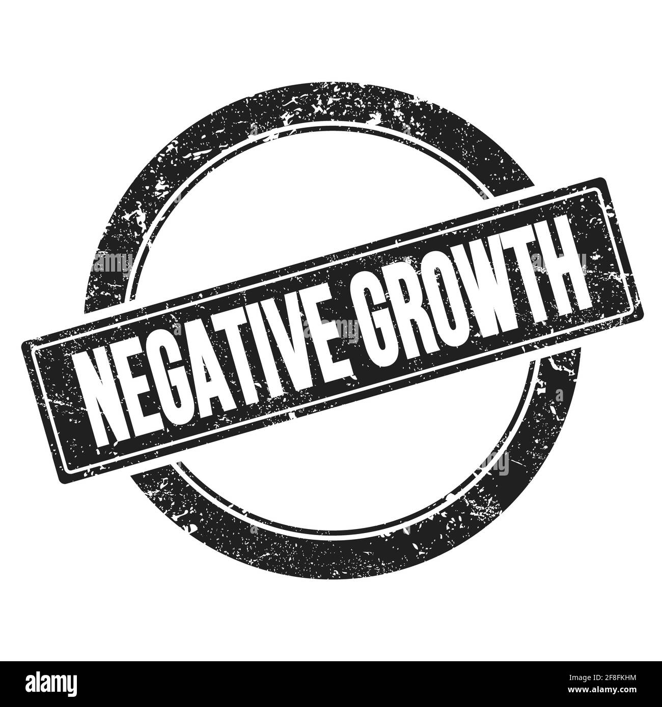 Negative growth stamp Black and White Stock Photos & Images - Alamy