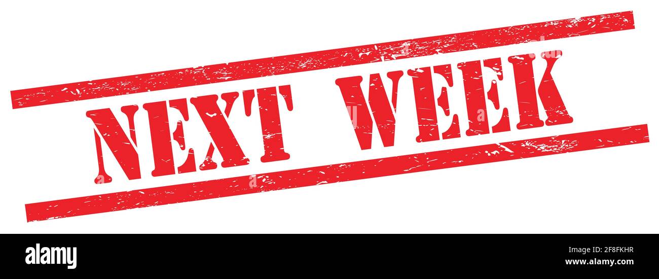 Next week stamp hi-res stock photography and images - Alamy