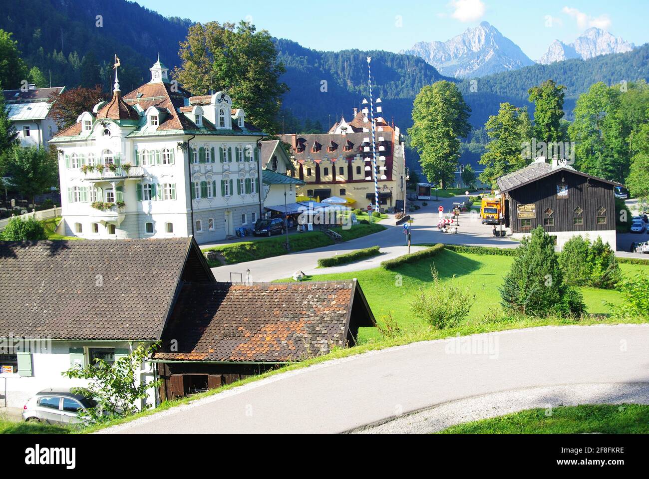 Schwangau village, Bavaria, Germany Stock Photo - Alamy