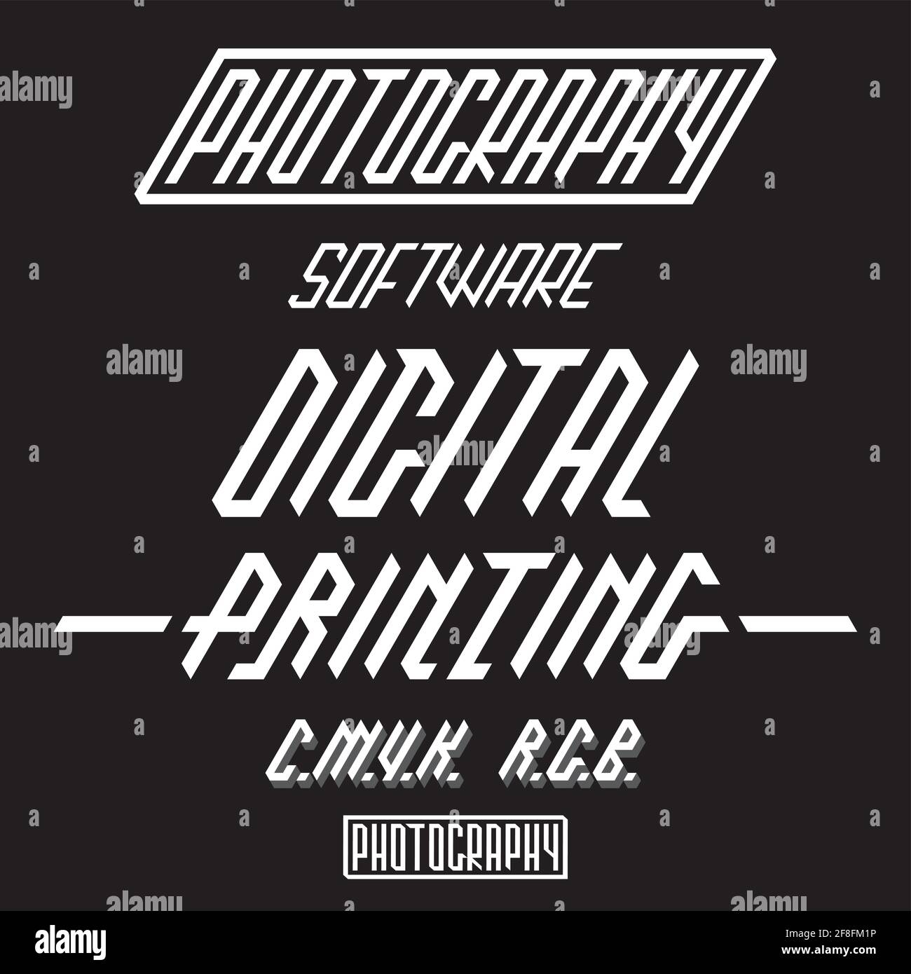 Characters on black background digital Stock Vector Images - Alamy