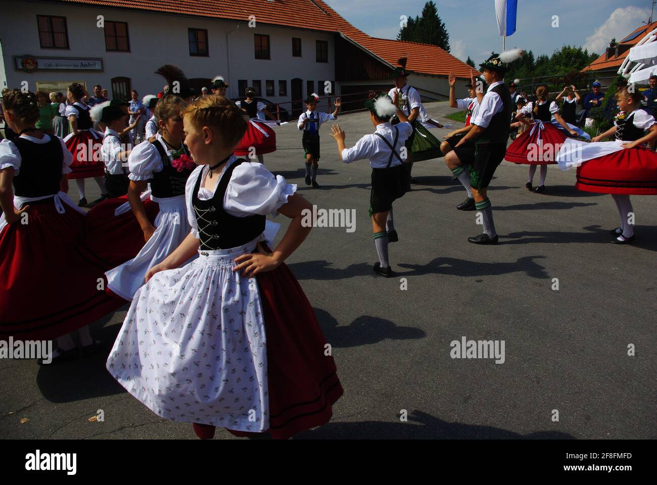 Traditional music and dance exhibition, Wieskirche, Germany Stock Photo ...