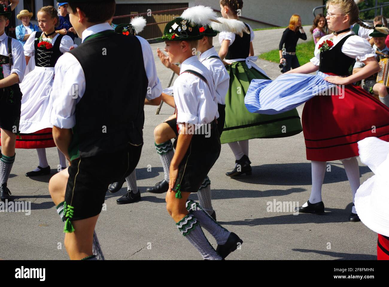 Traditional music and dance exhibition, Wieskirche, Germany Stock Photo ...