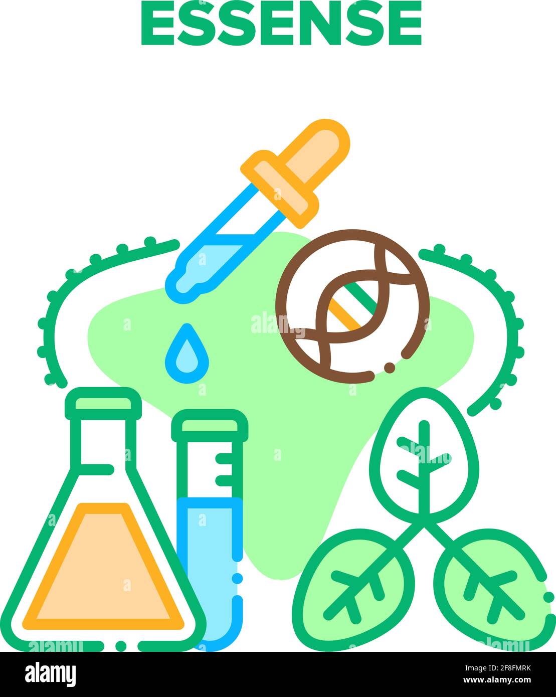 Essence Oil Vector Concept Color Illustration Stock Vector Image & Art ...