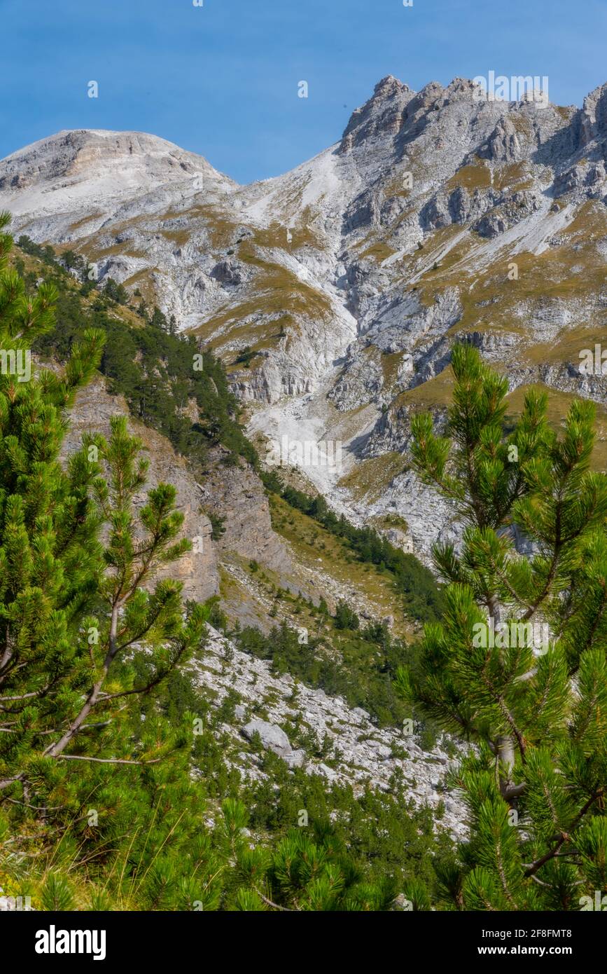 Beautiful landscape of Accursed Mountains viewed from Valbona-Theth ...