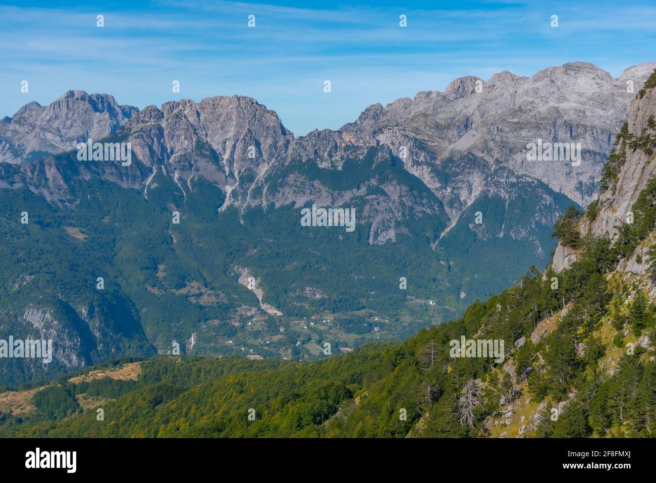 Theth national park albania aerial hi-res stock photography and images ...