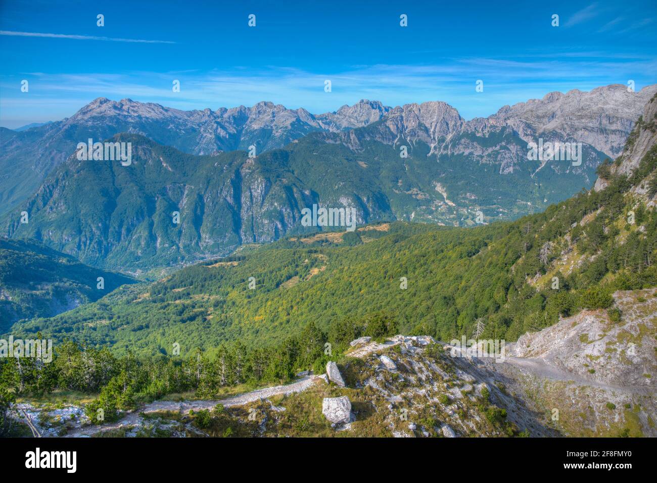 Theth national park albania aerial hi-res stock photography and images ...