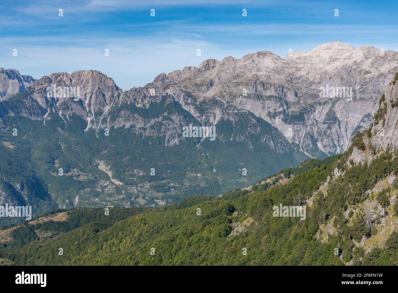 Theth national park albania aerial hi-res stock photography and images ...