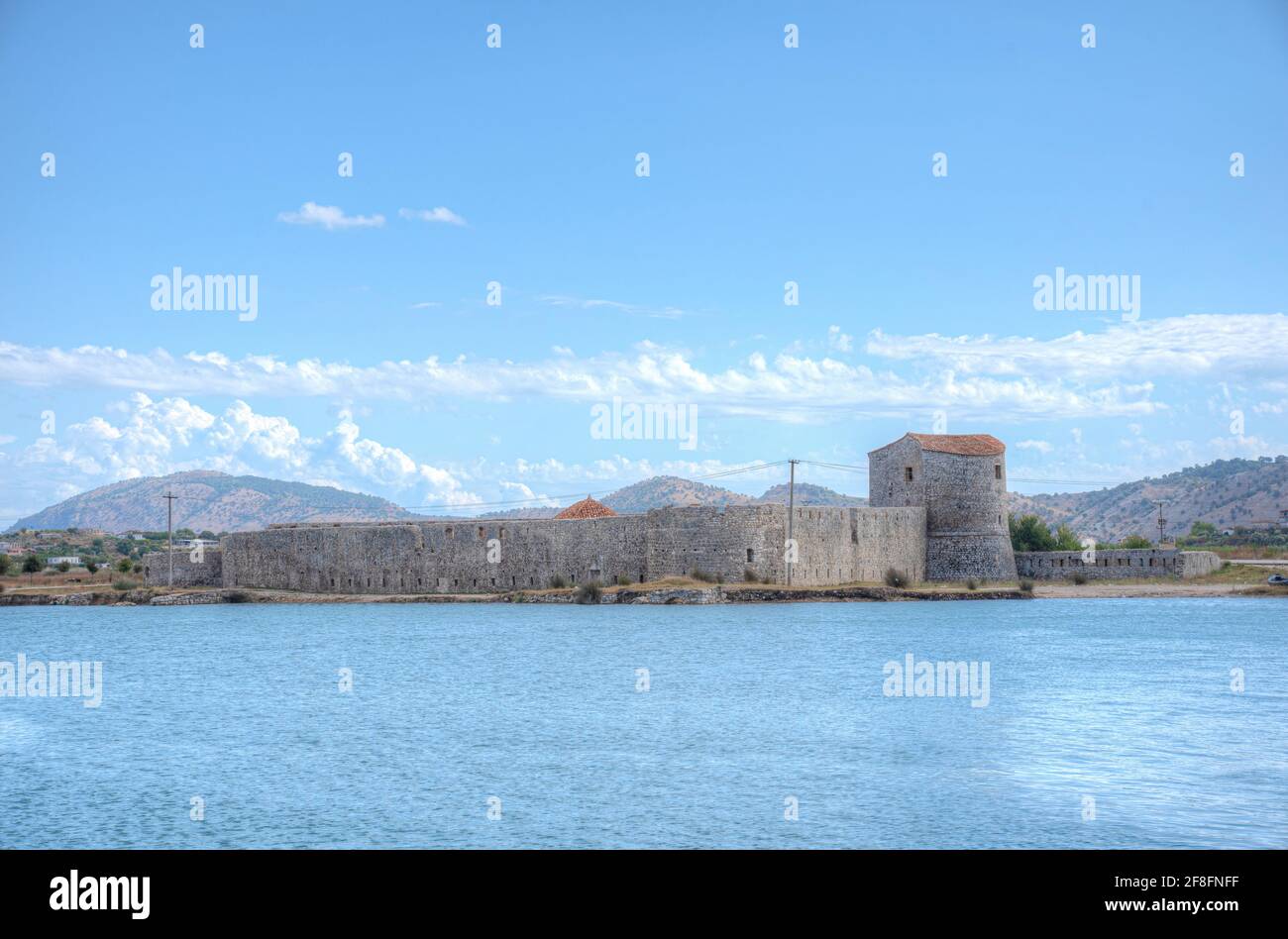 Venetian Triangle Castle at Butrint, Albania Stock Photo - Alamy
