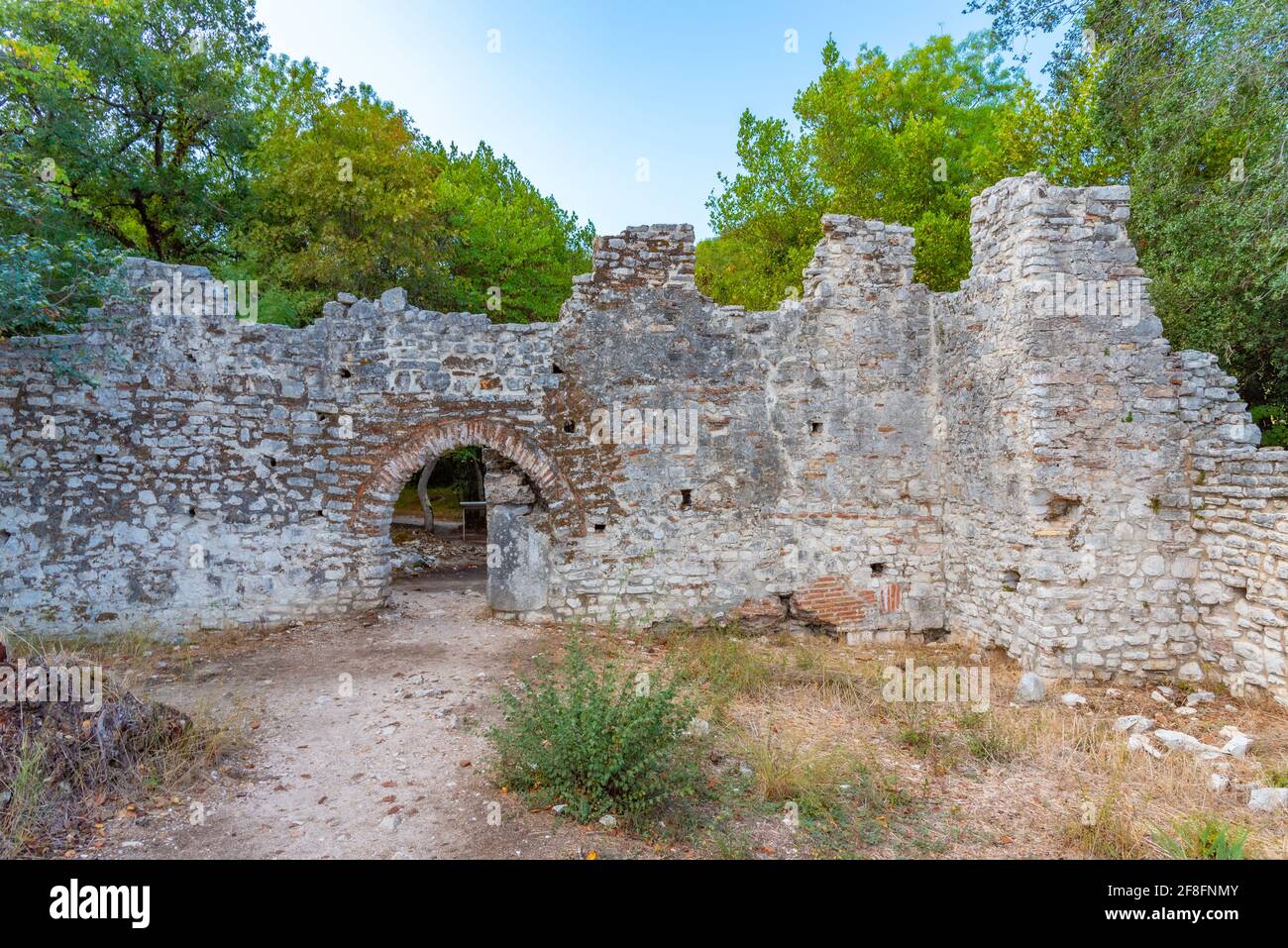 Ancient fortification at Butrint National park in Albania Stock Photo ...