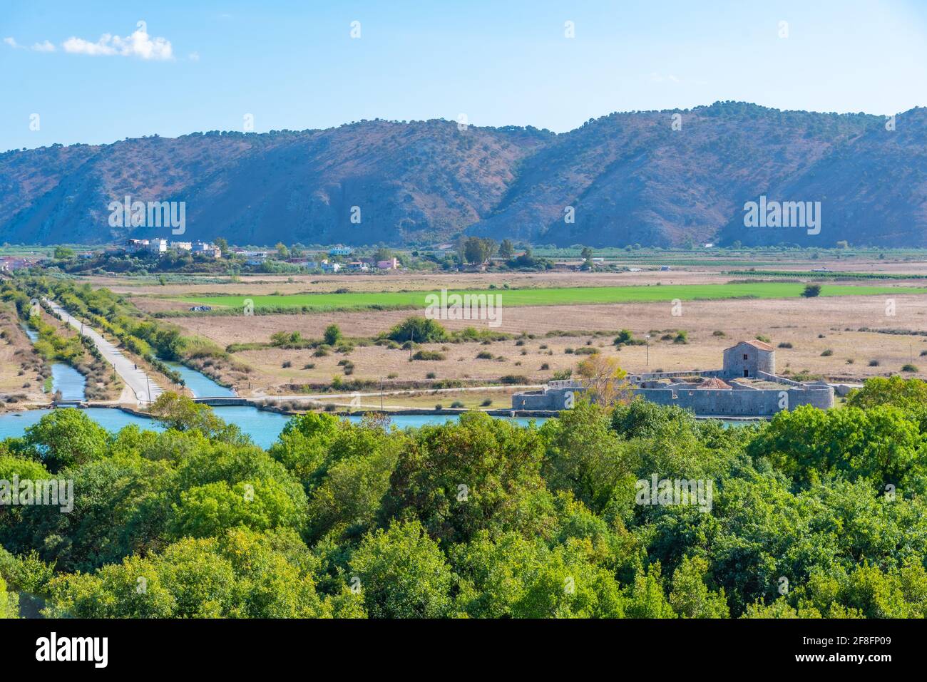 Venetian Triangle Castle at Butrint, Albania Stock Photo - Alamy