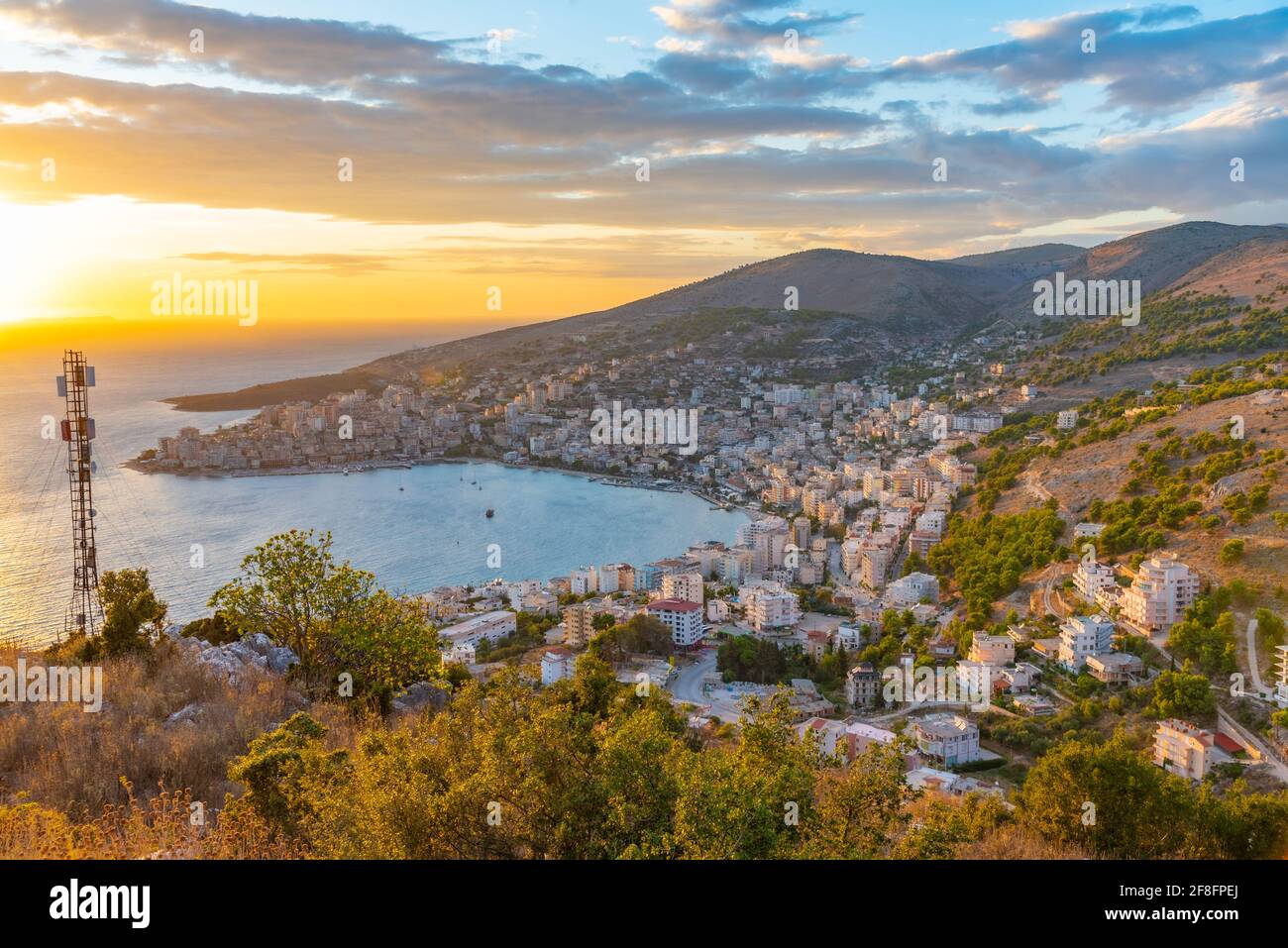 Sarande sunset hi-res stock photography and images - Alamy