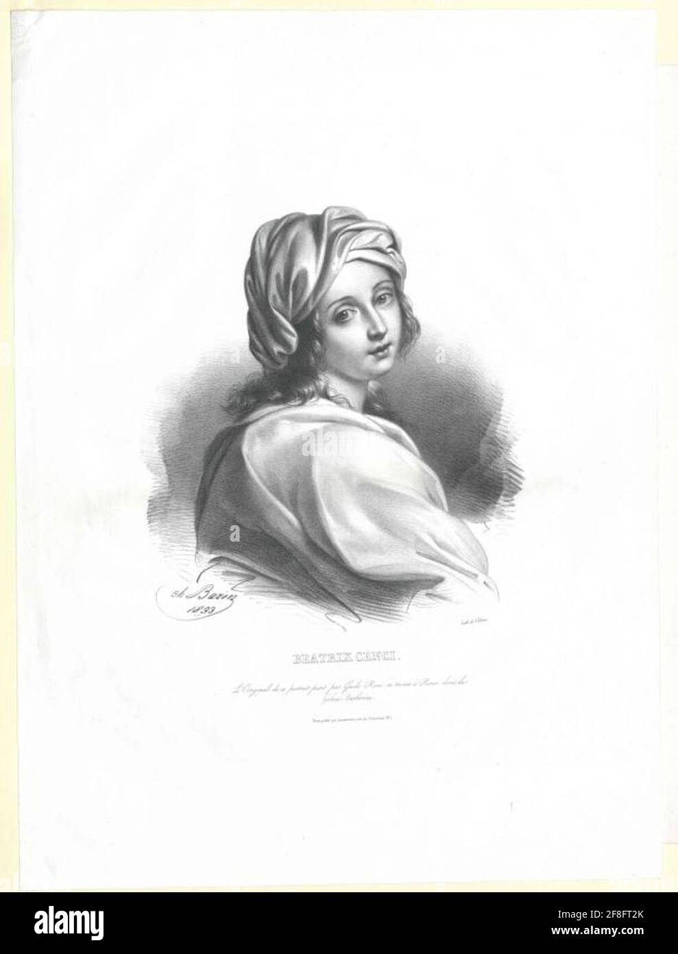 Roman noblewoman beatrice cenci hi-res stock photography and images - Alamy