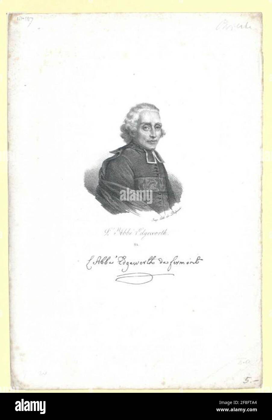 Edgeworth de Firmont, Henry Essex Stock Photo - Alamy