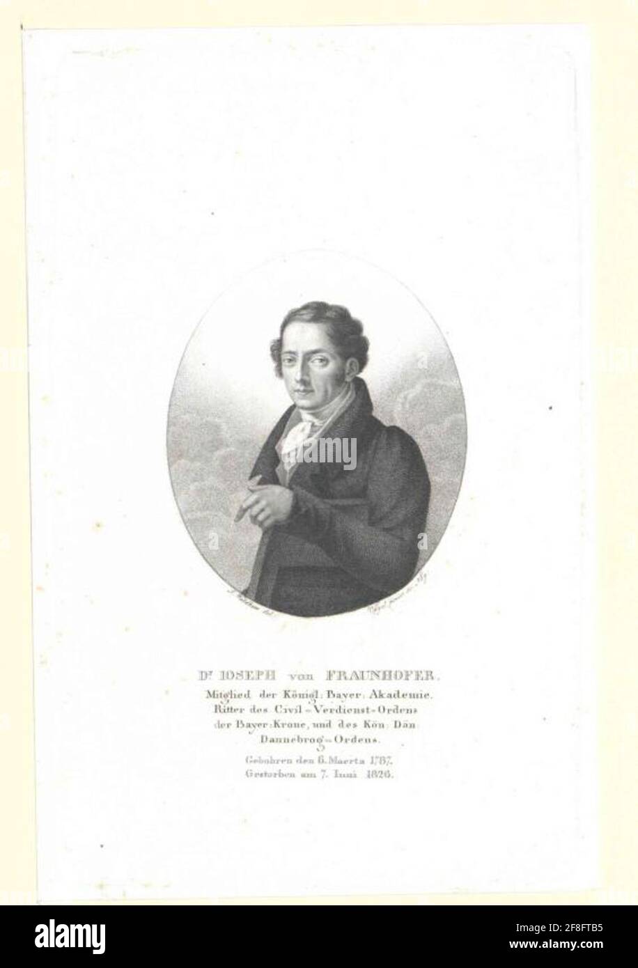 Fraunhofer, Josef of Stock Photo - Alamy