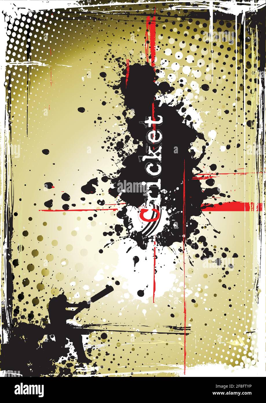 cricket poster background Stock Vector Image & Art - Alamy
