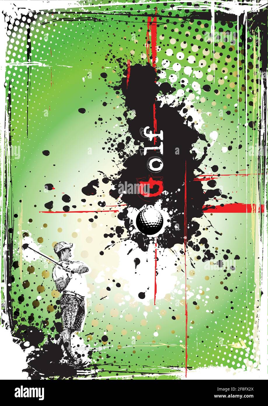 golf poster background Stock Vector Image & Art - Alamy