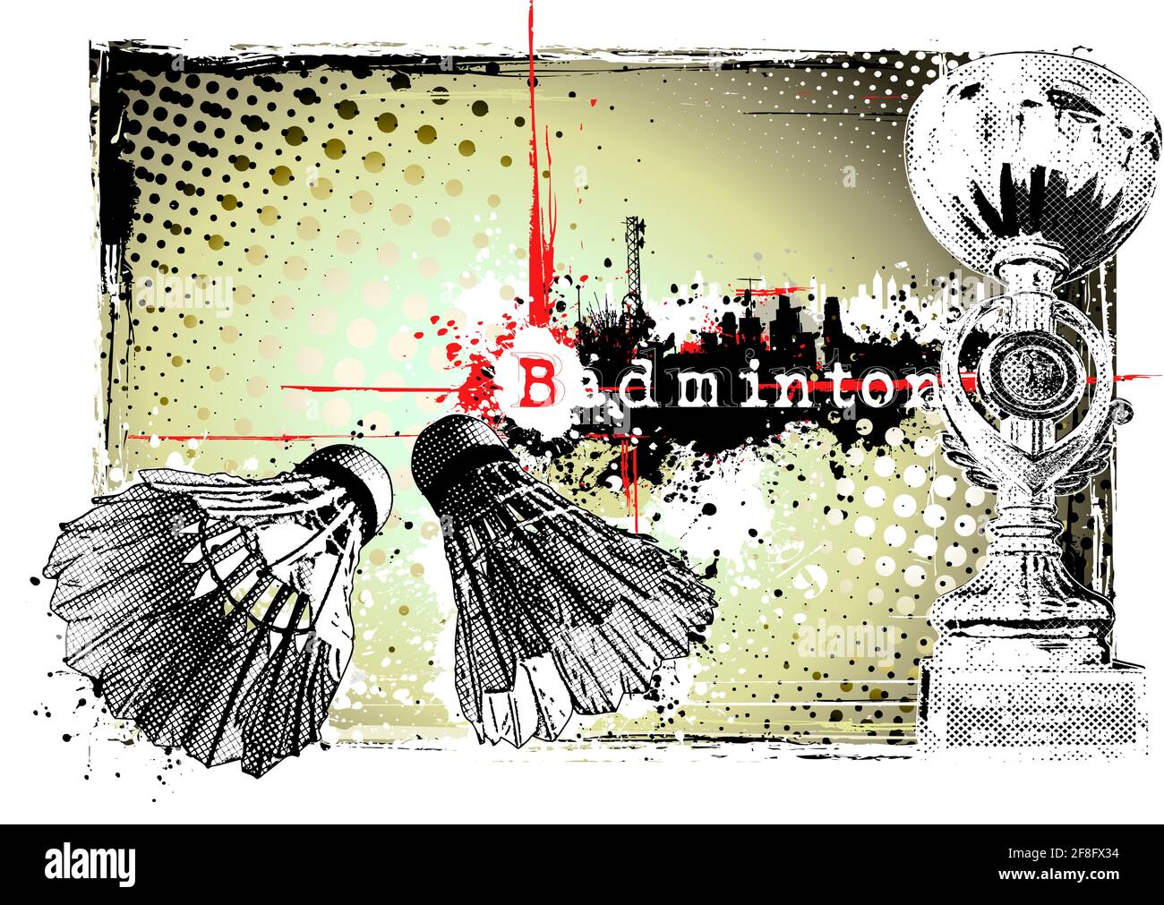 badminton poster background Stock Vector Image & Art - Alamy