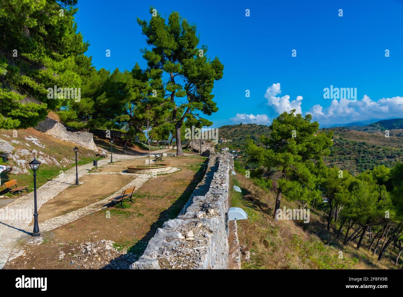 Fortification of Berat castle in Albania Stock Photo - Alamy