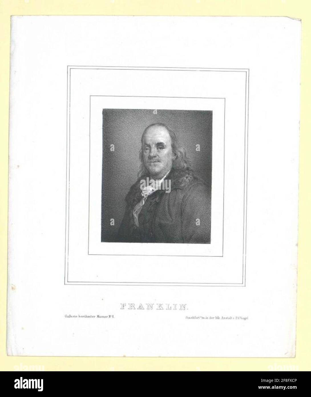 Franklin, Benjamin Lithograph: bird, Friedrich Carlfactic genesis ...