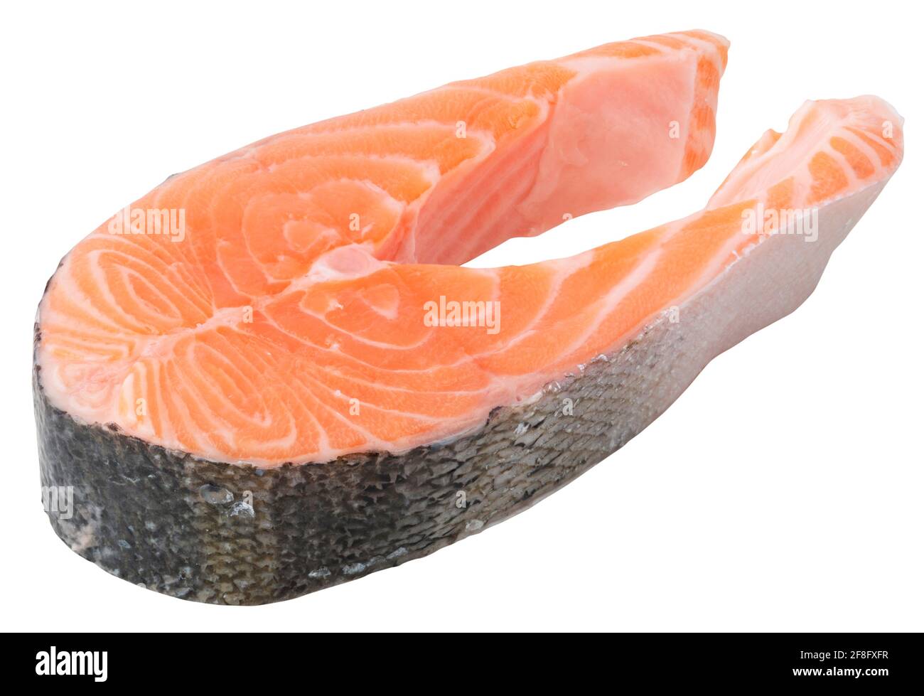 Red fish stake isolated on white Stock Photo - Alamy