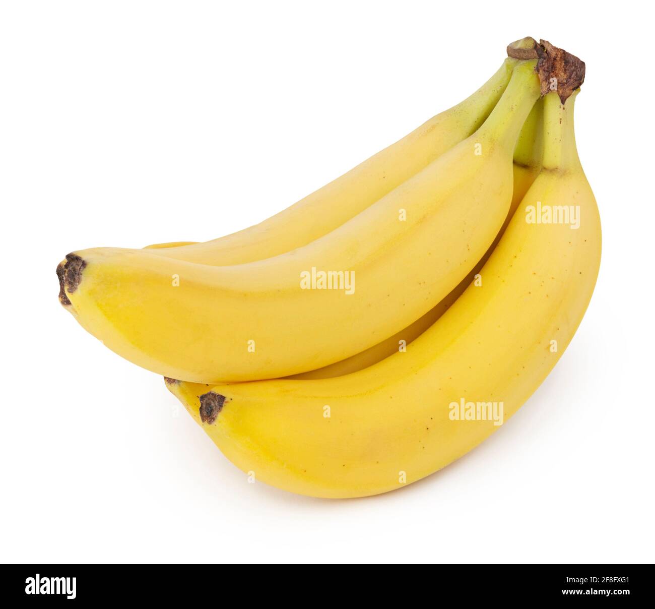 Yellow bananas isolated on white with shadow Stock Photo - Alamy
