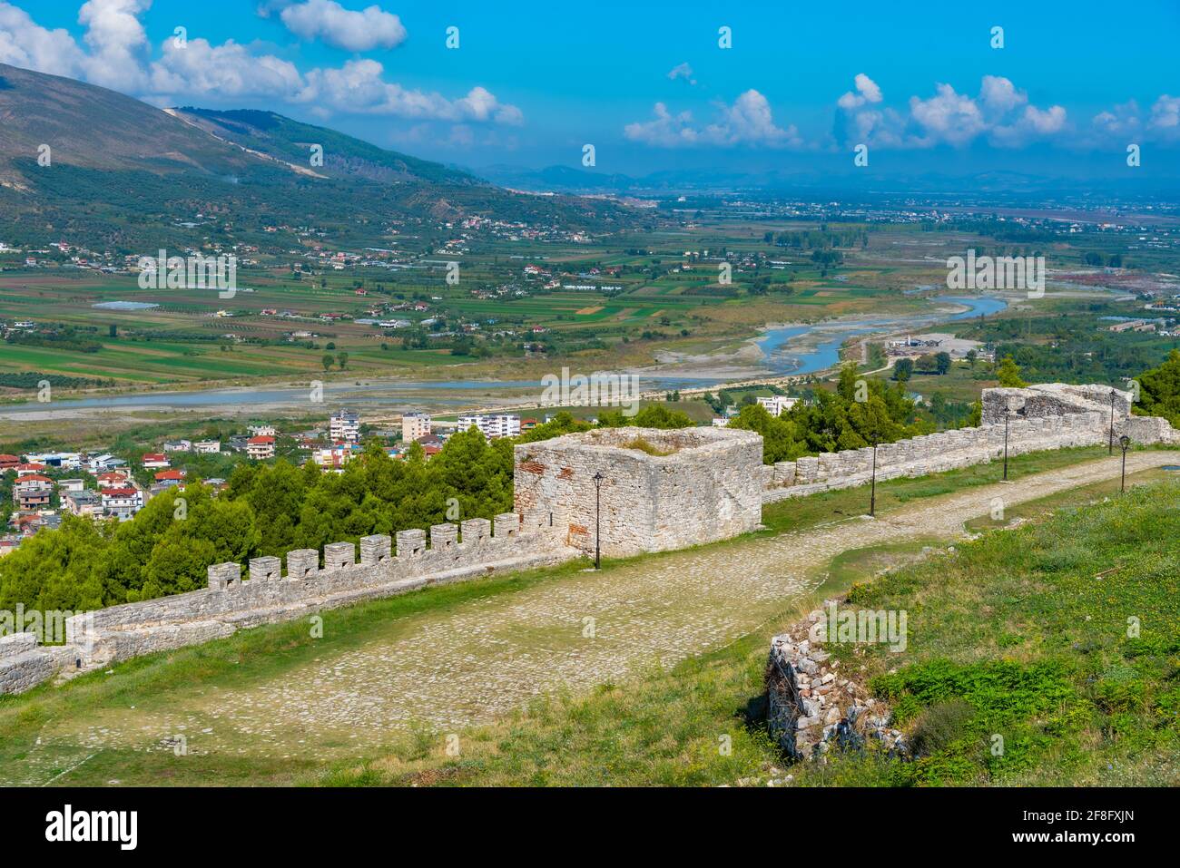Fortification of Berat castle in Albania Stock Photo - Alamy
