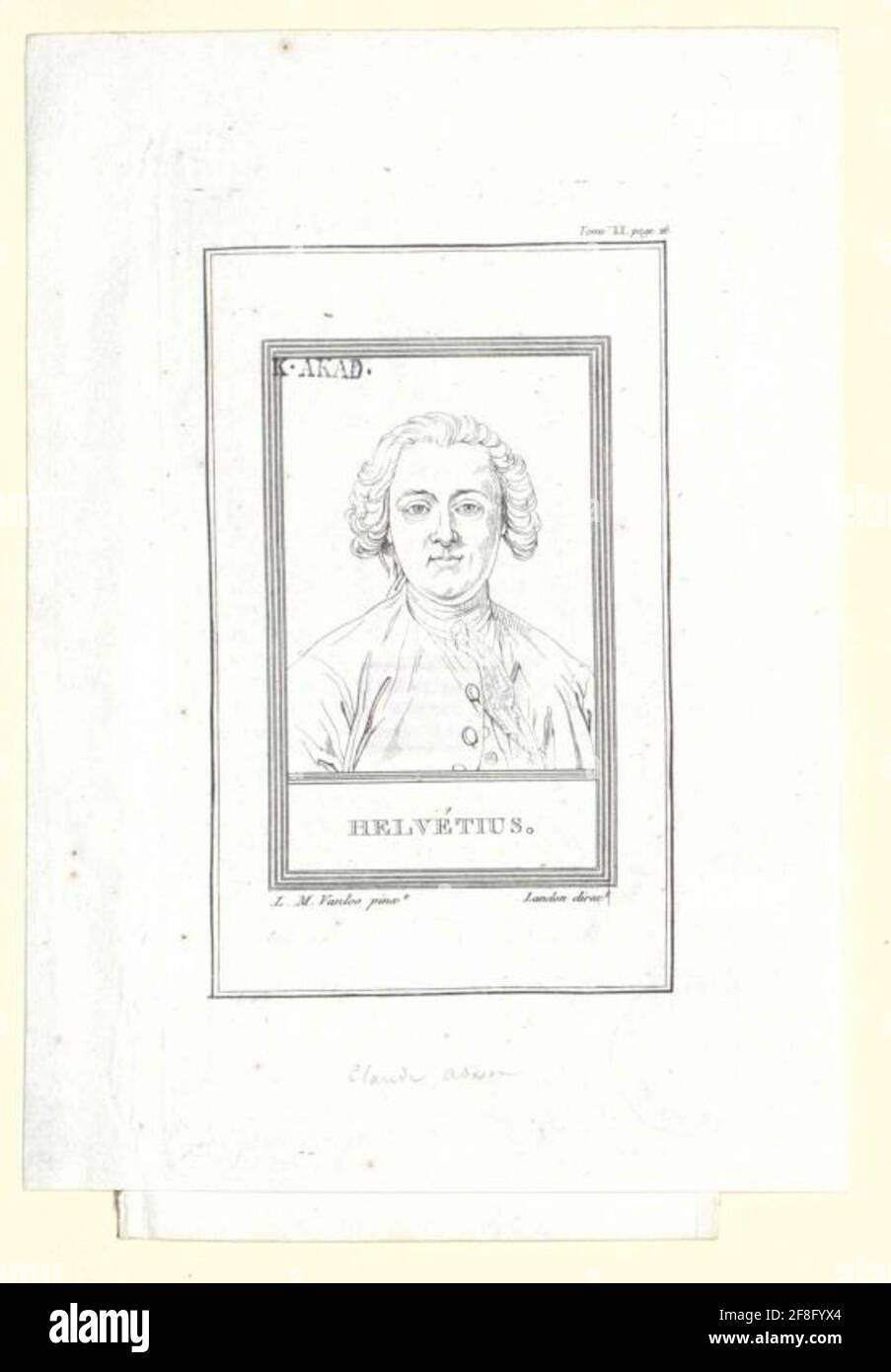 Helvetius, Claude Adrien 1801 / 1825 Stock Photo - Alamy