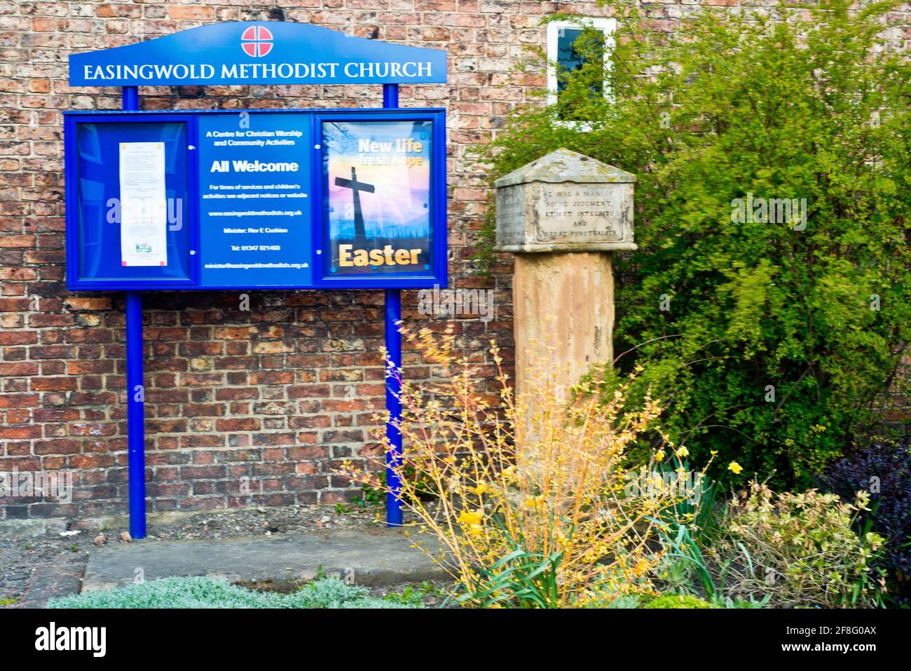 Easingwold Methodist Church Sign, Easingwold, North Yorkshire, England ...