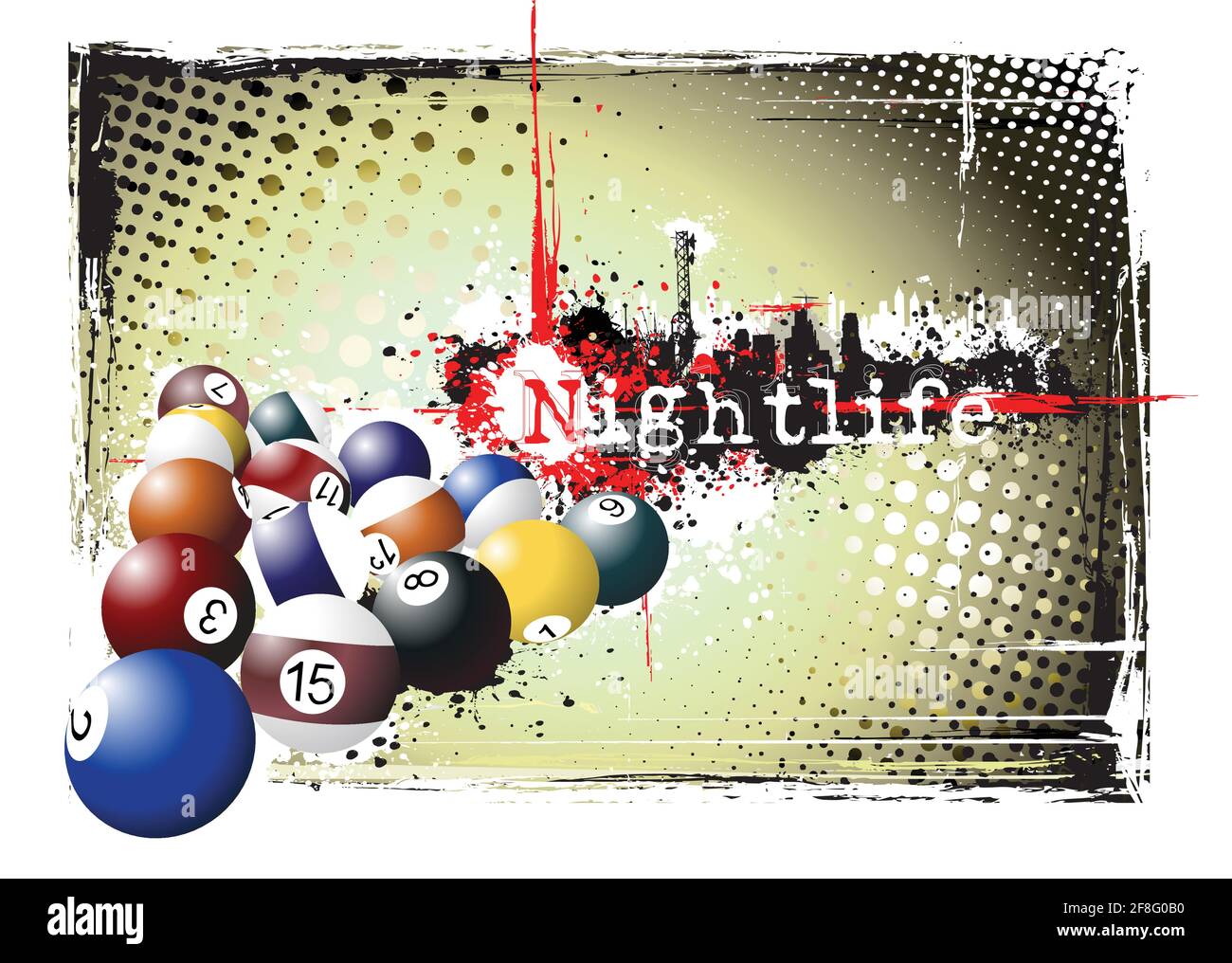 pool poster background Stock Vector Image & Art - Alamy