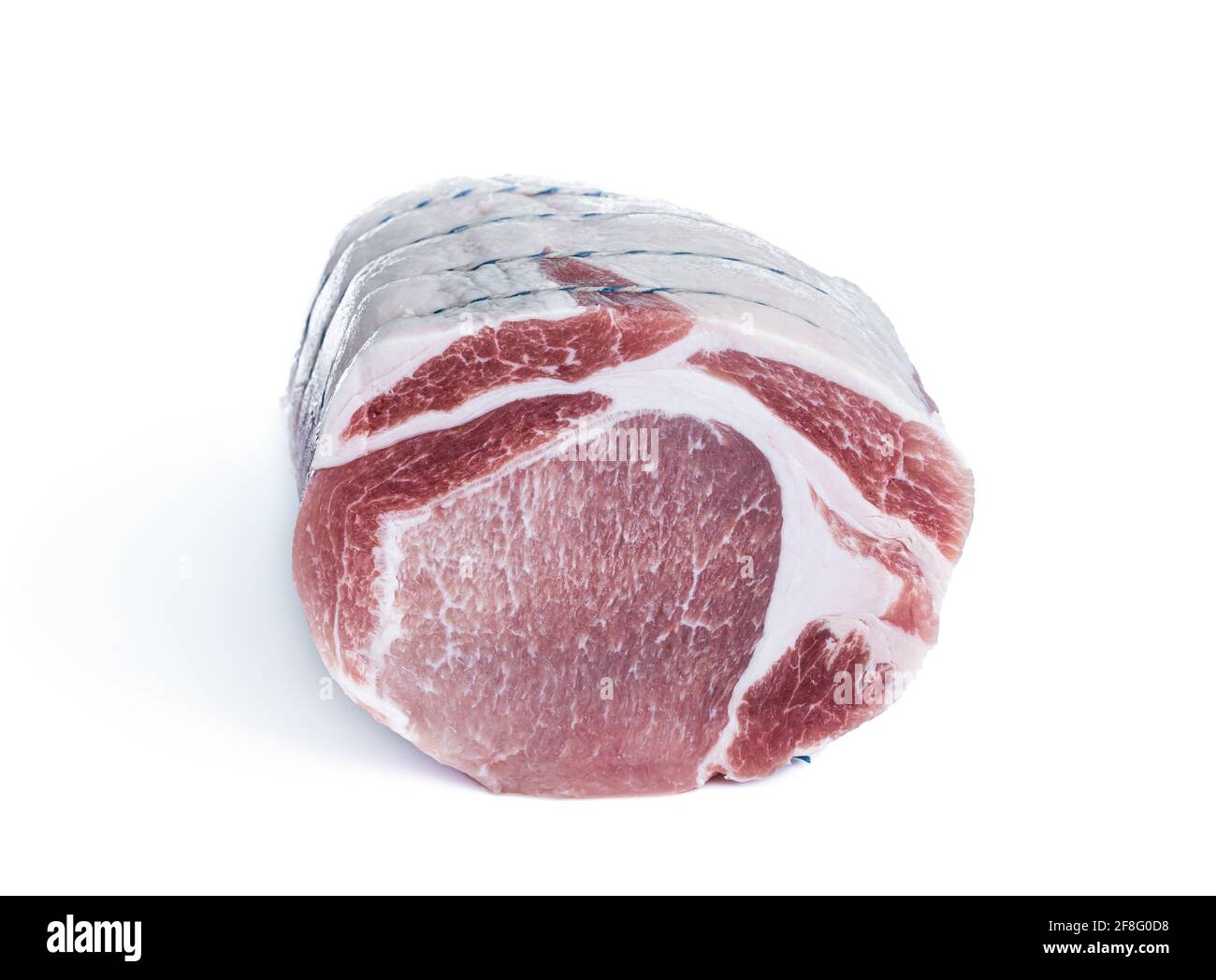 Raw pork meat isolated on white background Stock Photo - Alamy