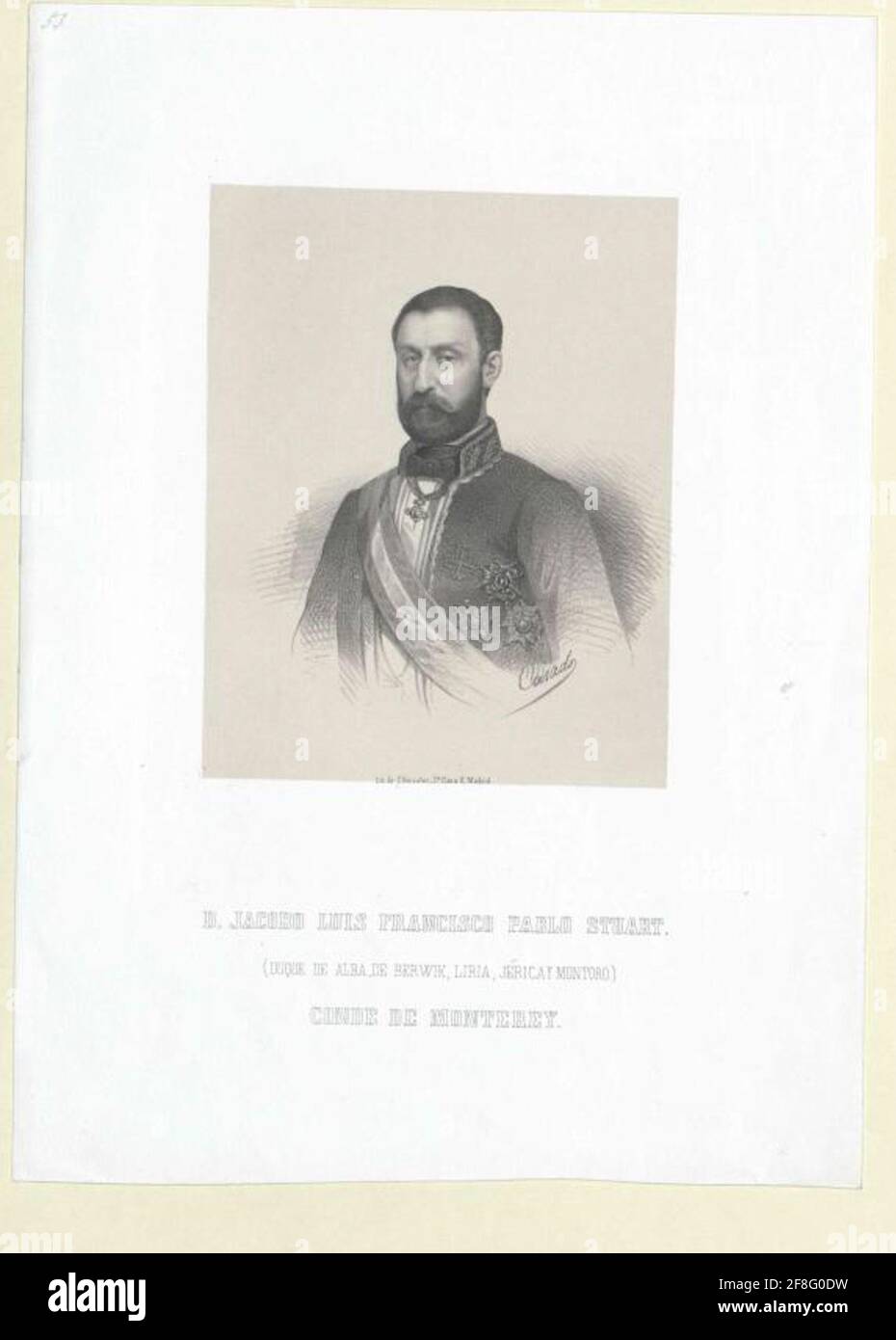 Stuart, Jacobo Luis Duque de Alba Stock Photo - Alamy