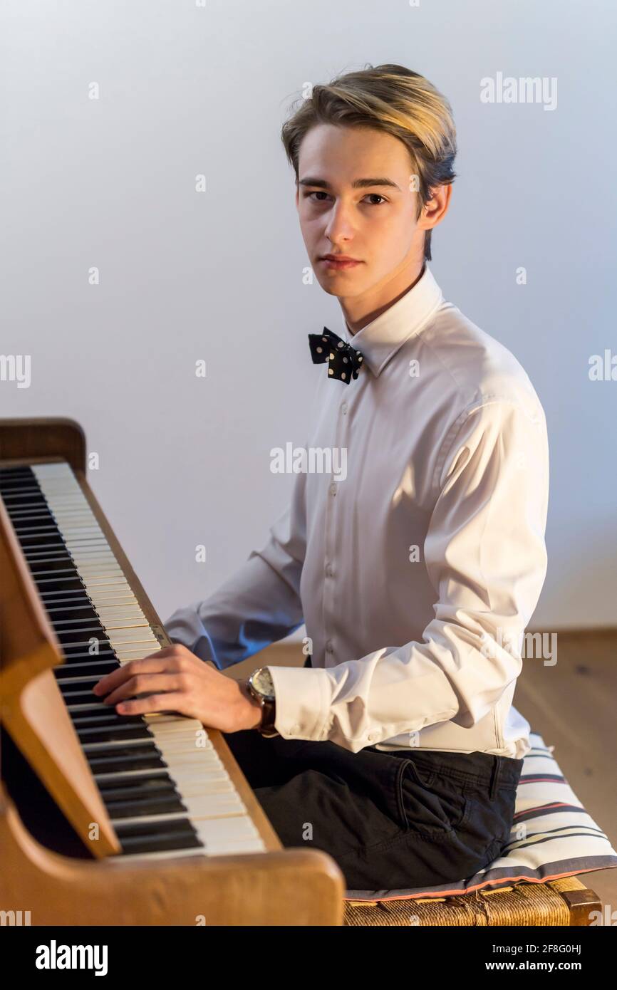 Boy In White Shirt Tie High Resolution Stock Photography and Images - Alamy