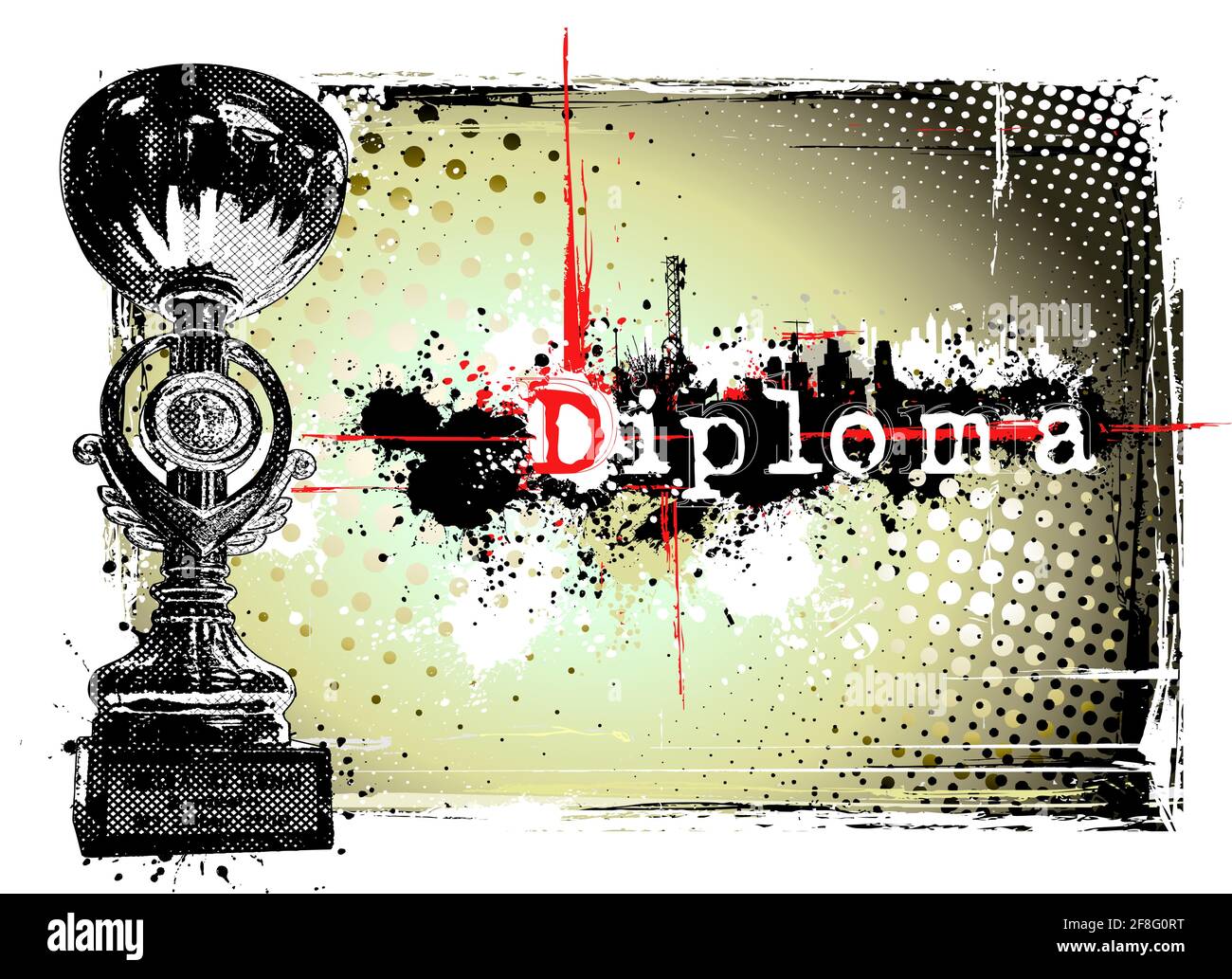 Diploma background printing Cut Out Stock Images & Pictures - Alamy