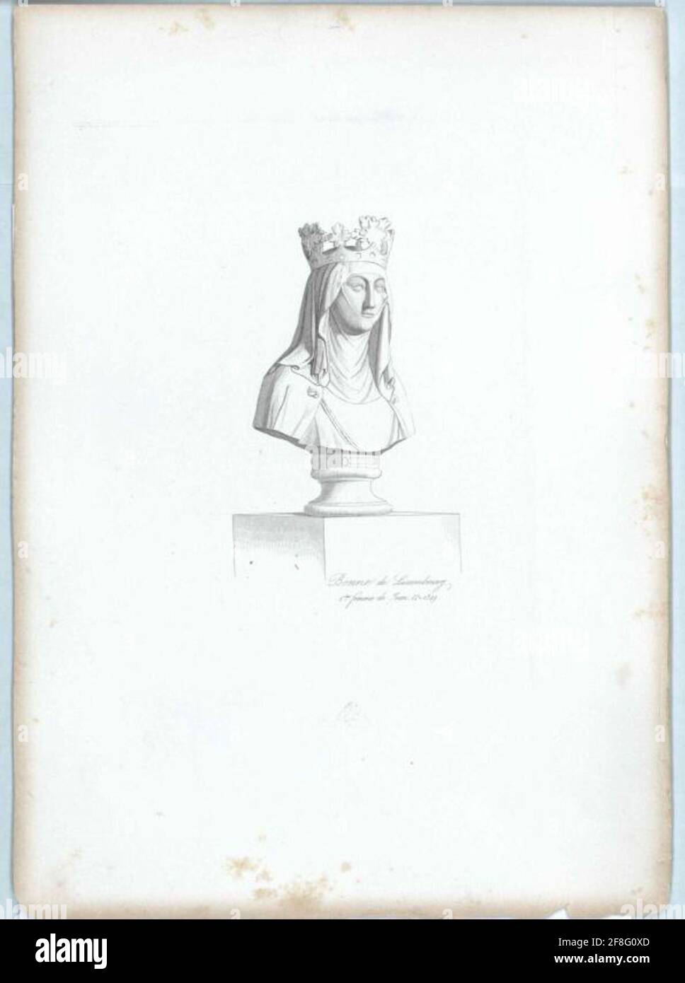 Bona of Luxembourg, Princess of Bohemia Stock Photo - Alamy