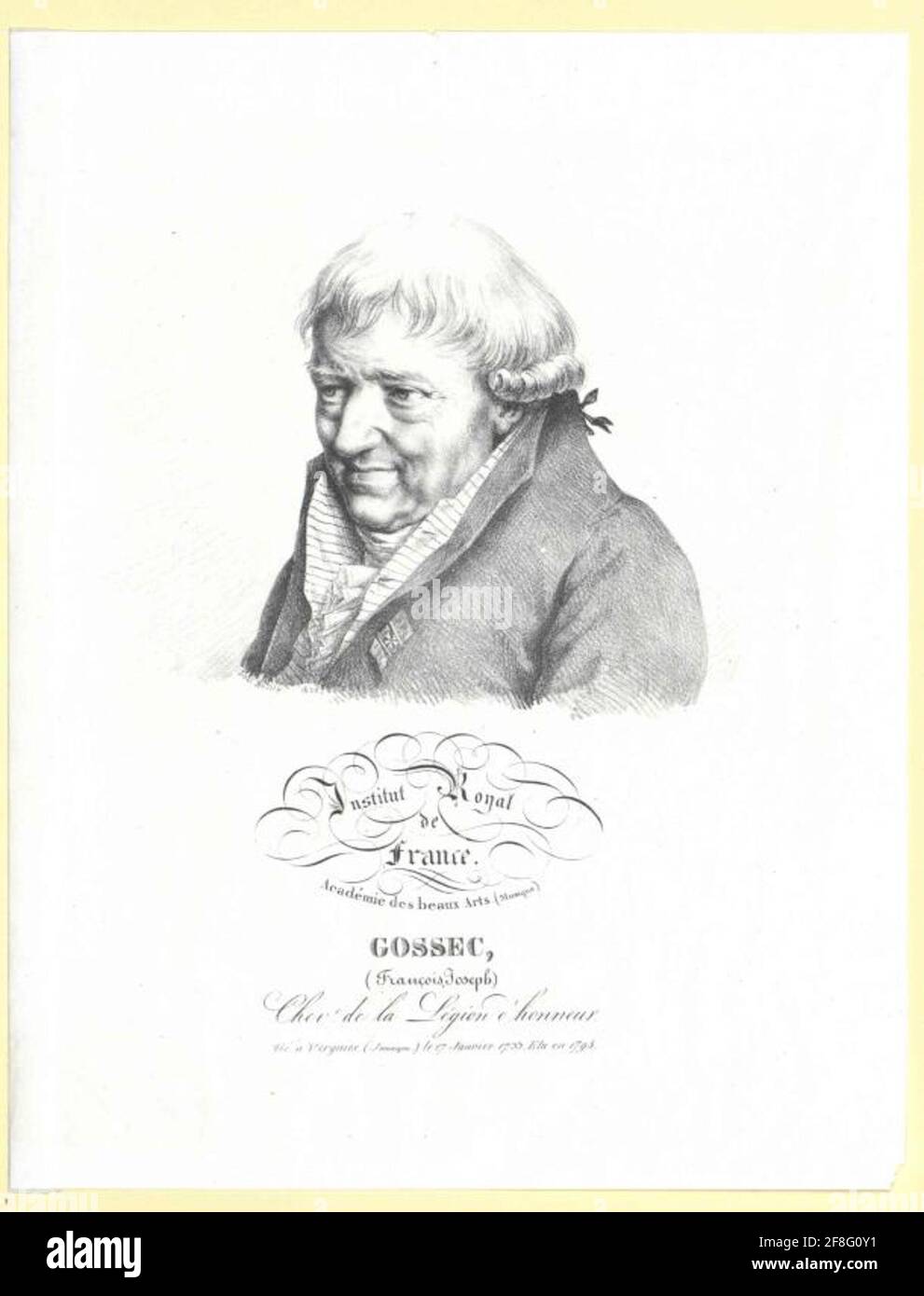 Gossec, Francois-Joseph Stock Photo - Alamy