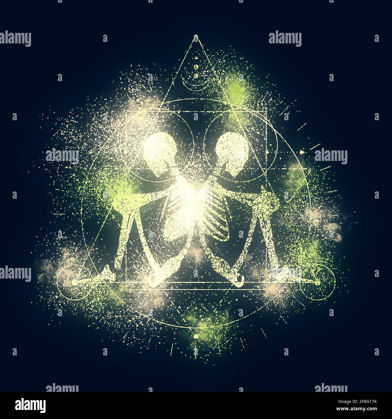 Medieval skeleton manuscript hi-res stock photography and images - Alamy