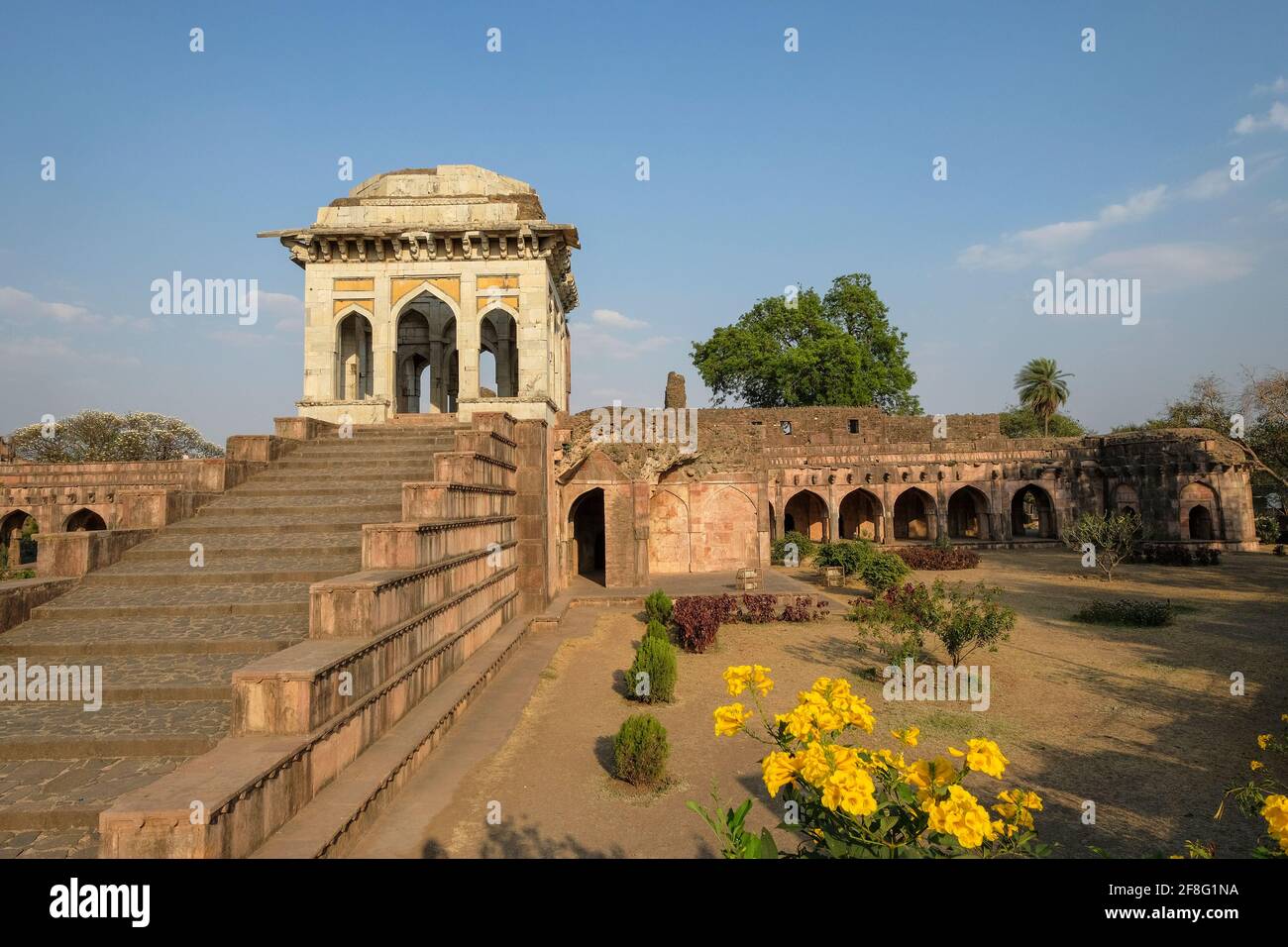 Ashrafi Mahal in Mandu, Madhya Pradesh, India. It was originally build ...