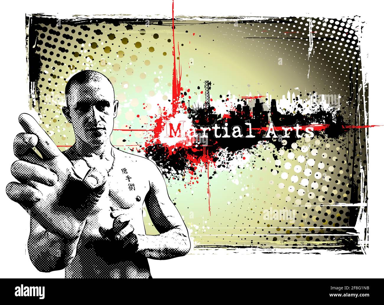 fighting poster background Stock Vector Image & Art - Alamy