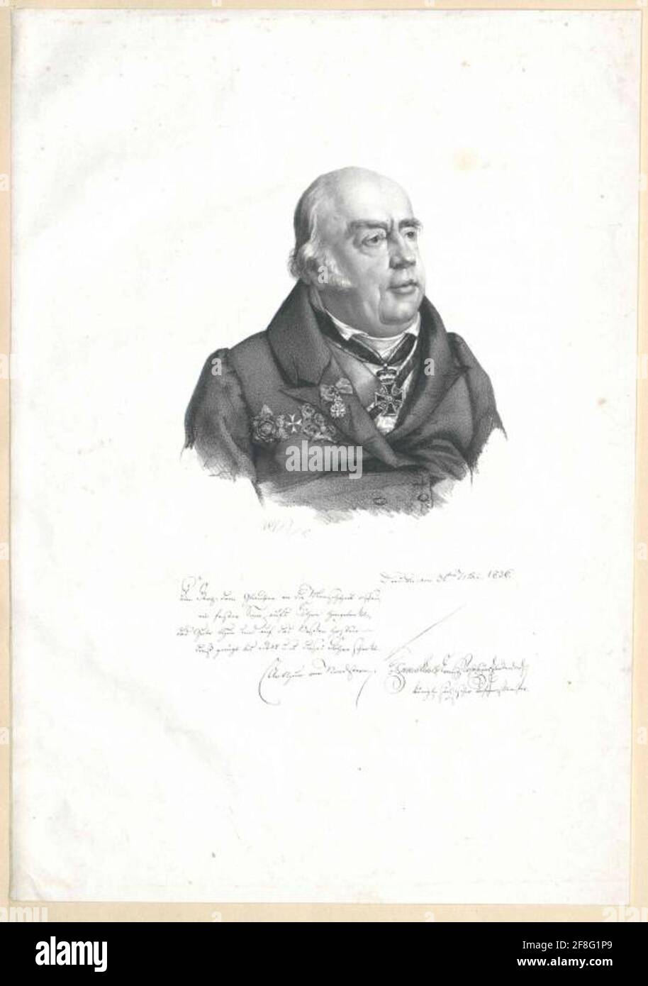 Nostitz and Jänckendorff, Gotlob Adolf Ernst von Stock Photo - Alamy