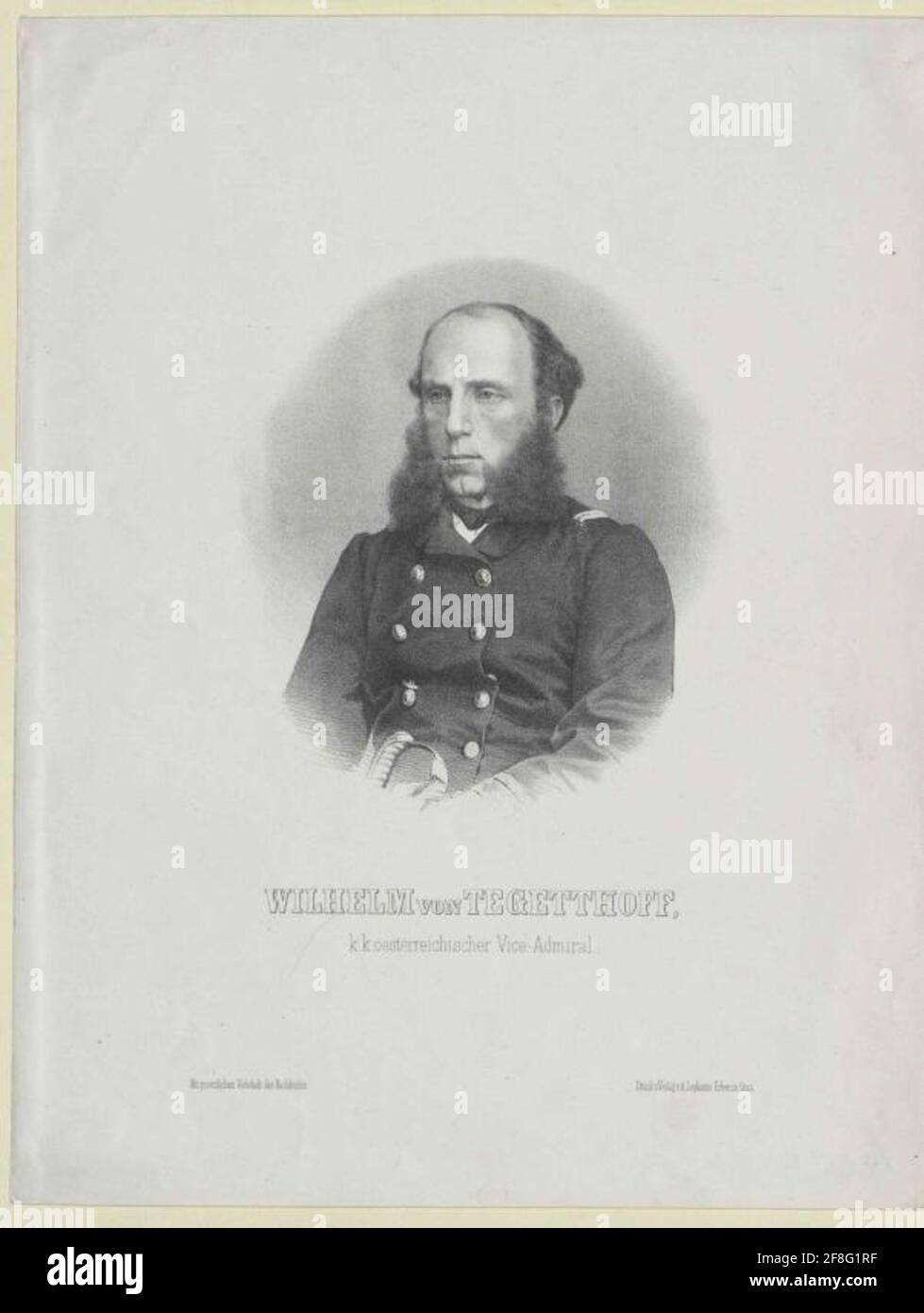 Tegethoff, Wilhelm of Stock Photo - Alamy