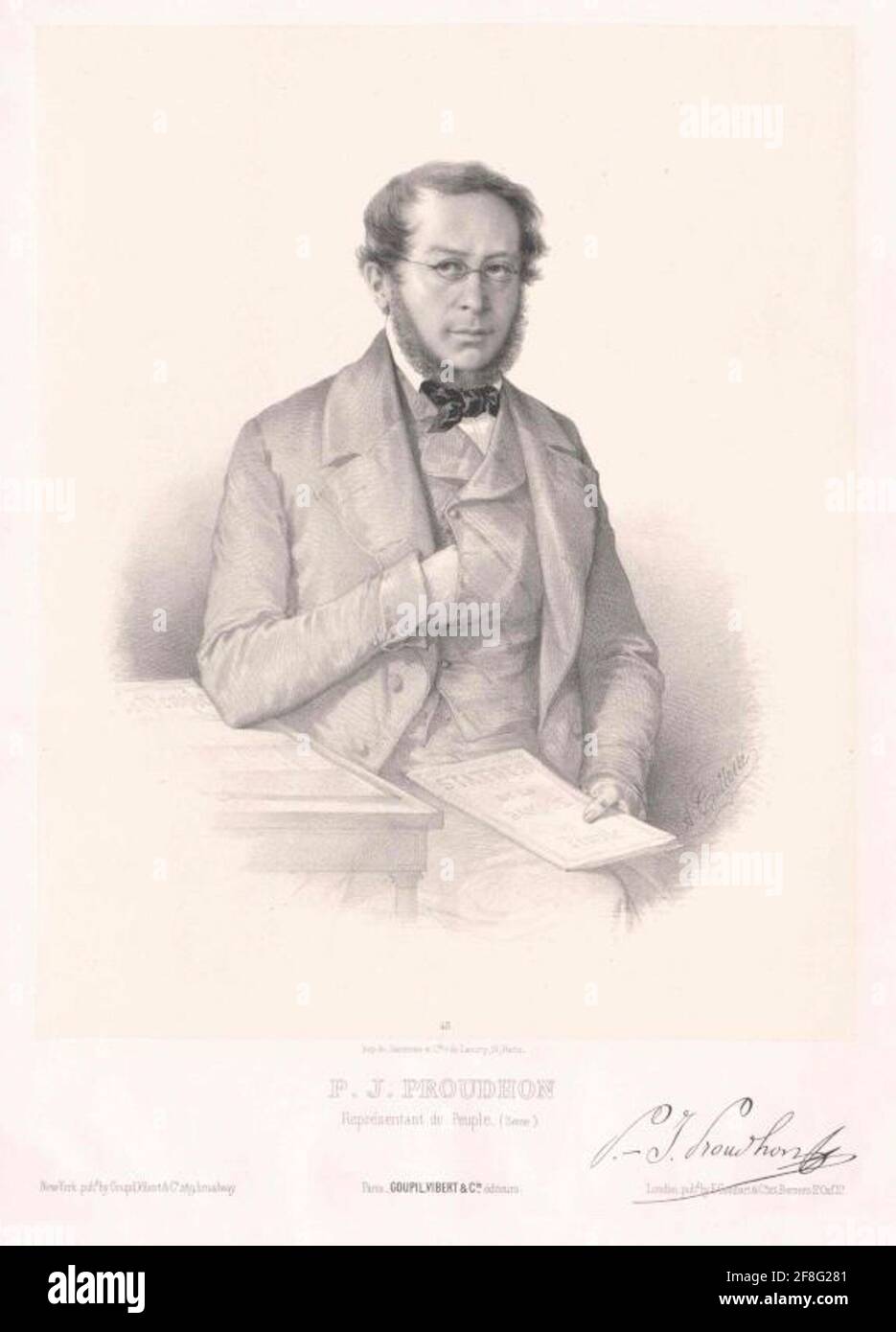 Proudhon, Pierre Joseph Stock Photo - Alamy