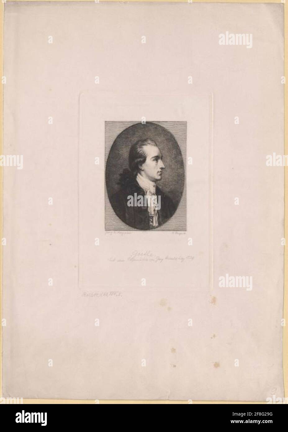 Goethe, Johann Wolfgang von Stock Photo - Alamy