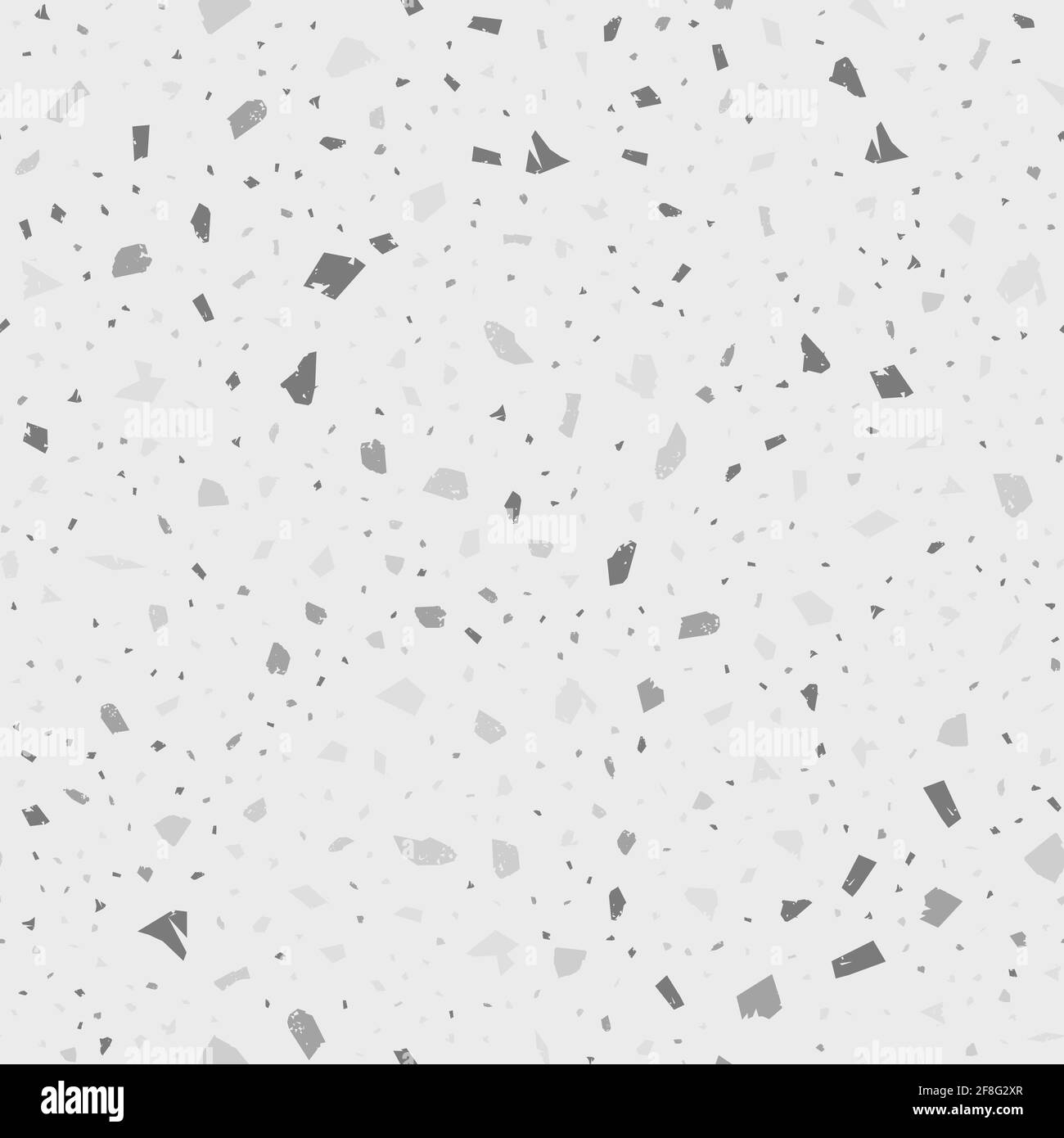 Terrazzo seamless pattern. Black and white classic flooring texture ...