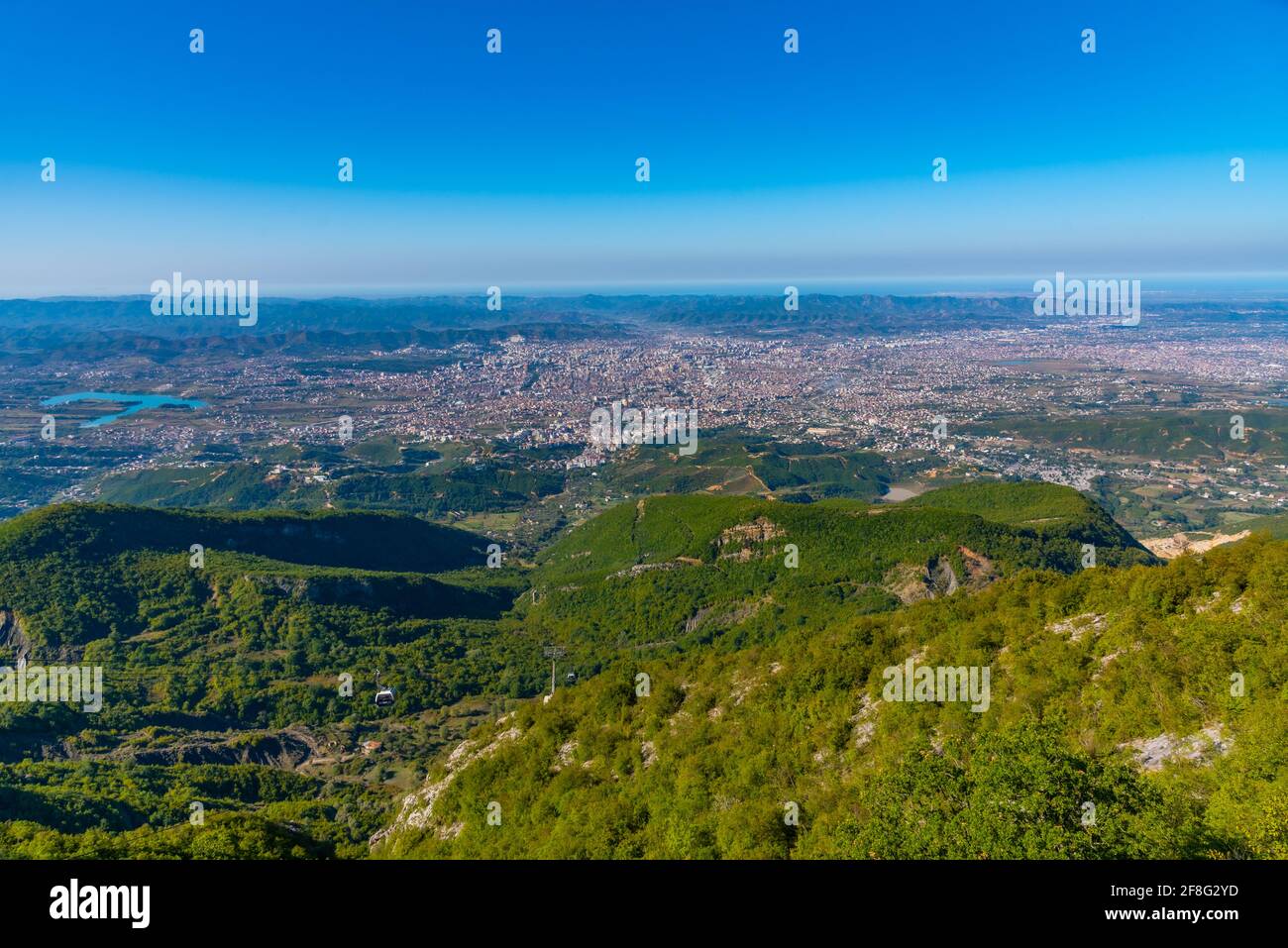 Aerial view of Tirana from Dajti mountain in Albania Stock Photo - Alamy