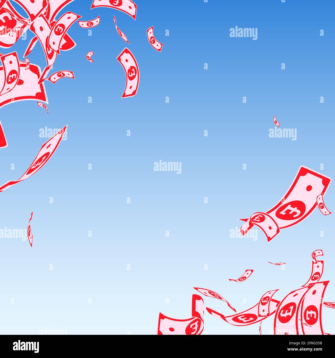 British notes money falling Stock Vector Images - Alamy