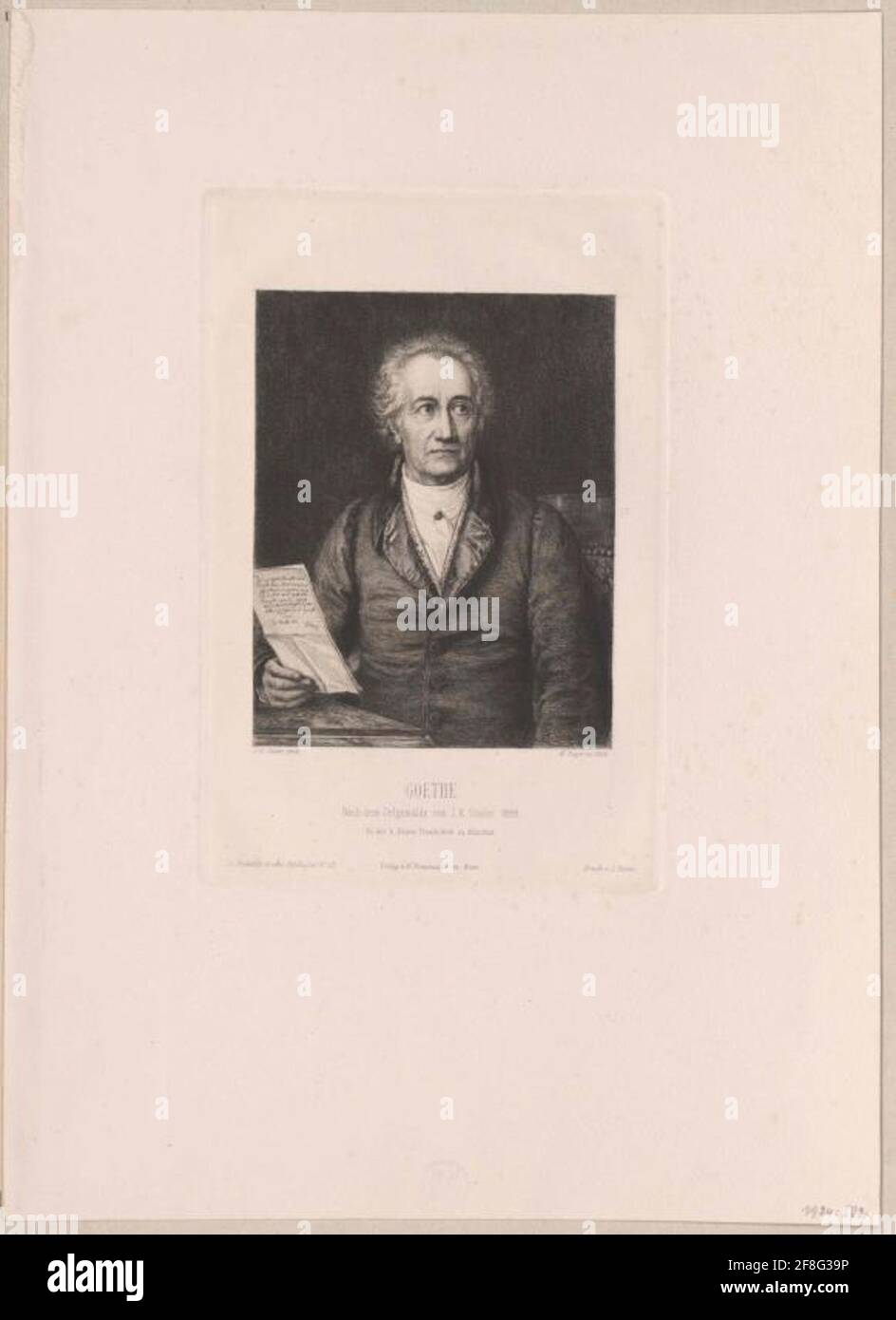 Goethe writing hi-res stock photography and images - Alamy