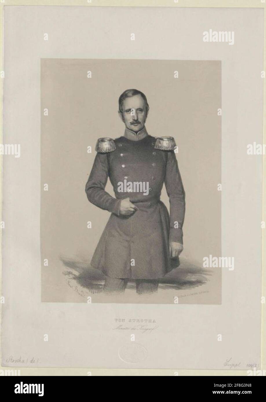 Strotha, Karl Adolf von Stock Photo - Alamy