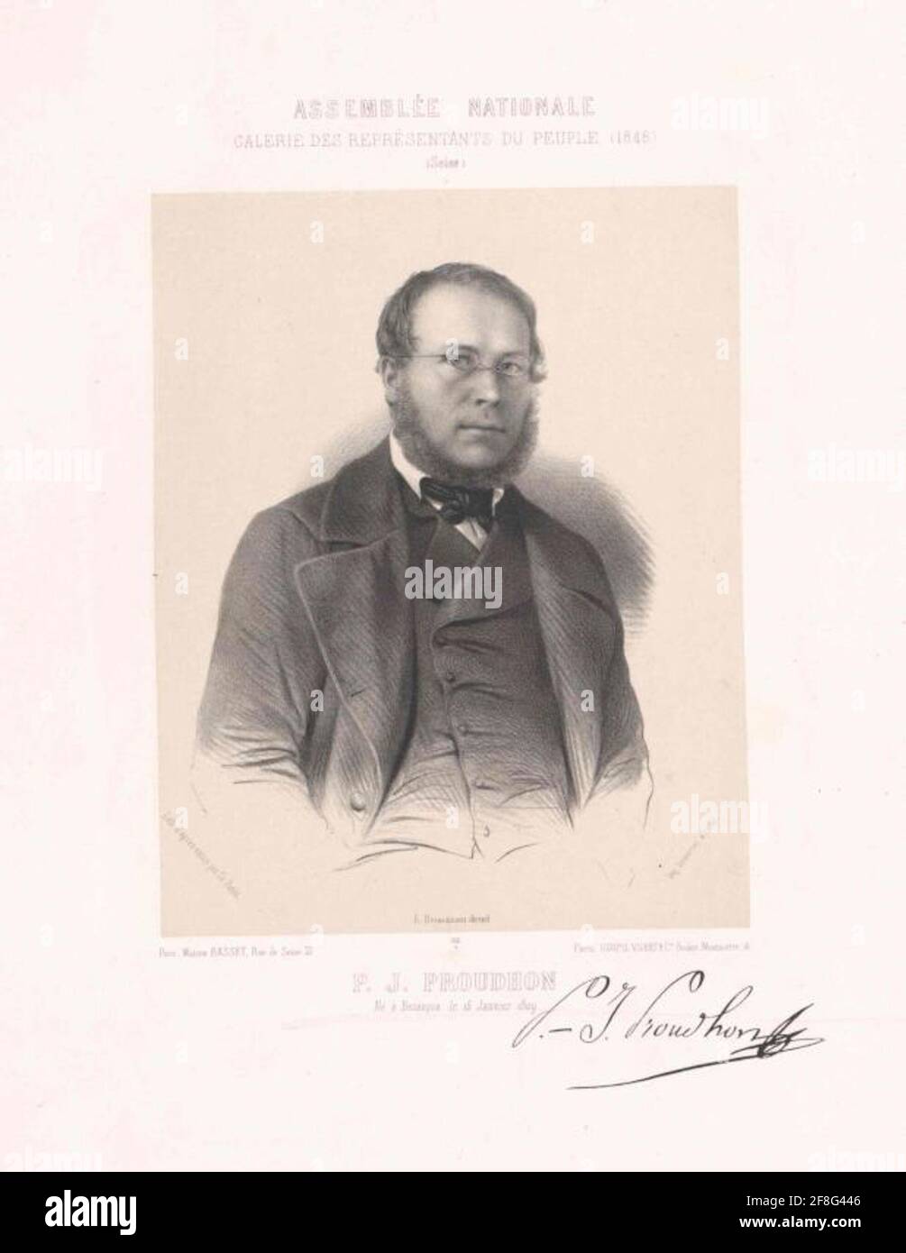 Proudhon, Pierre Joseph Stock Photo - Alamy