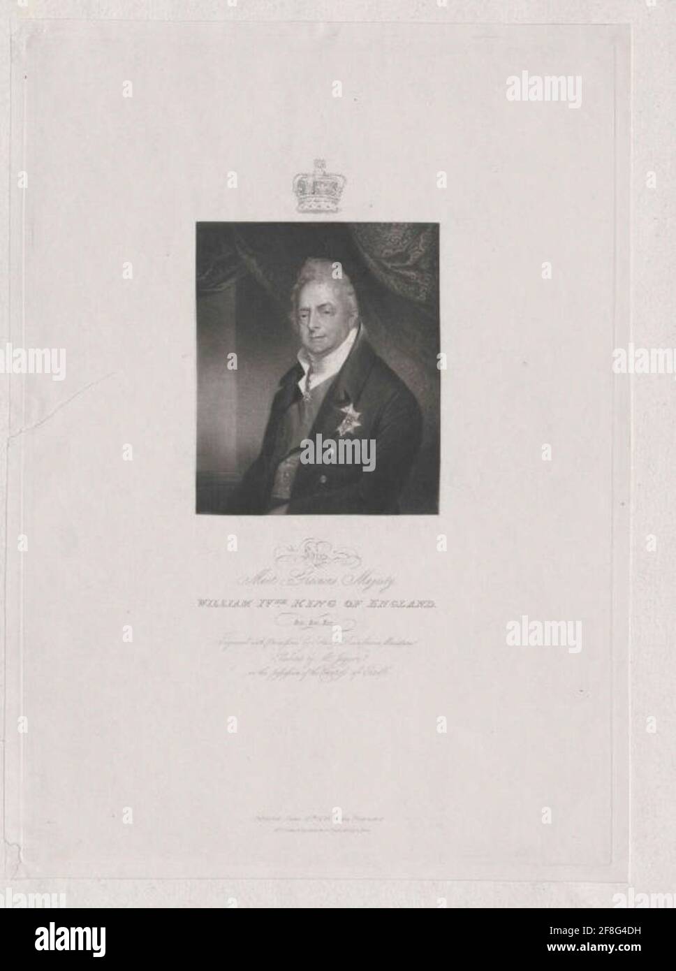 Wilhelm IV., King of England Stock Photo - Alamy